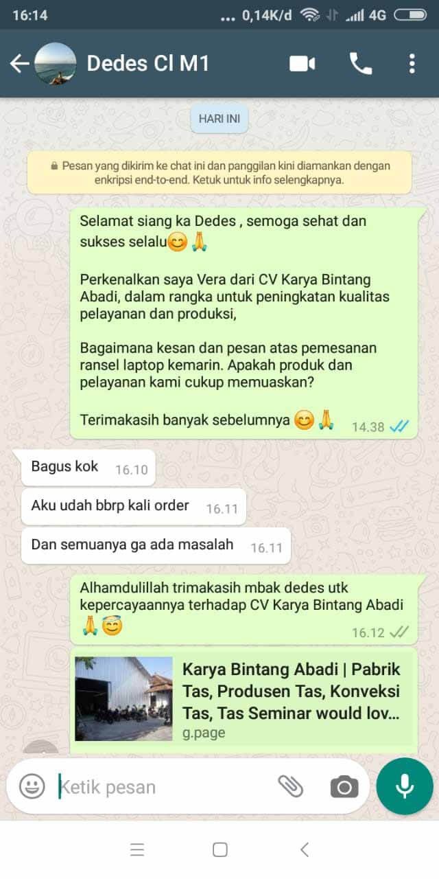 Testimoni Pelanggan Karya Bintang Abadi
