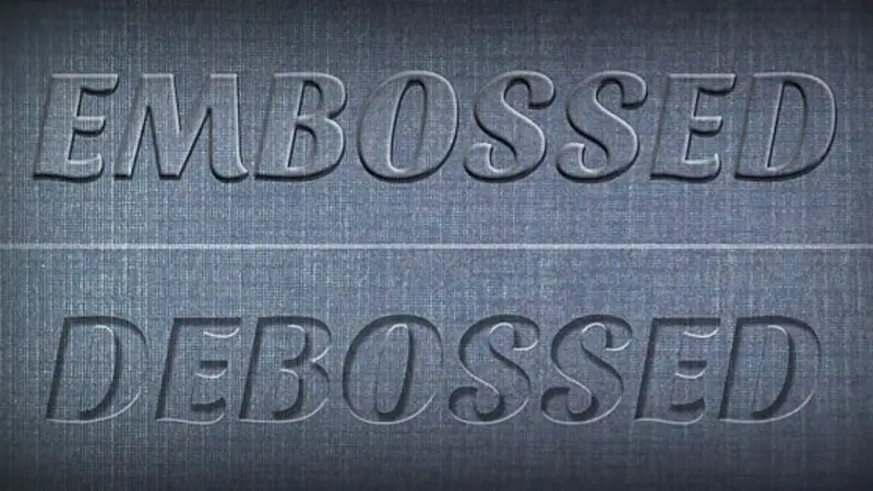 Perbedaan Emboss dan Deboss + Contoh & Kelebihannya